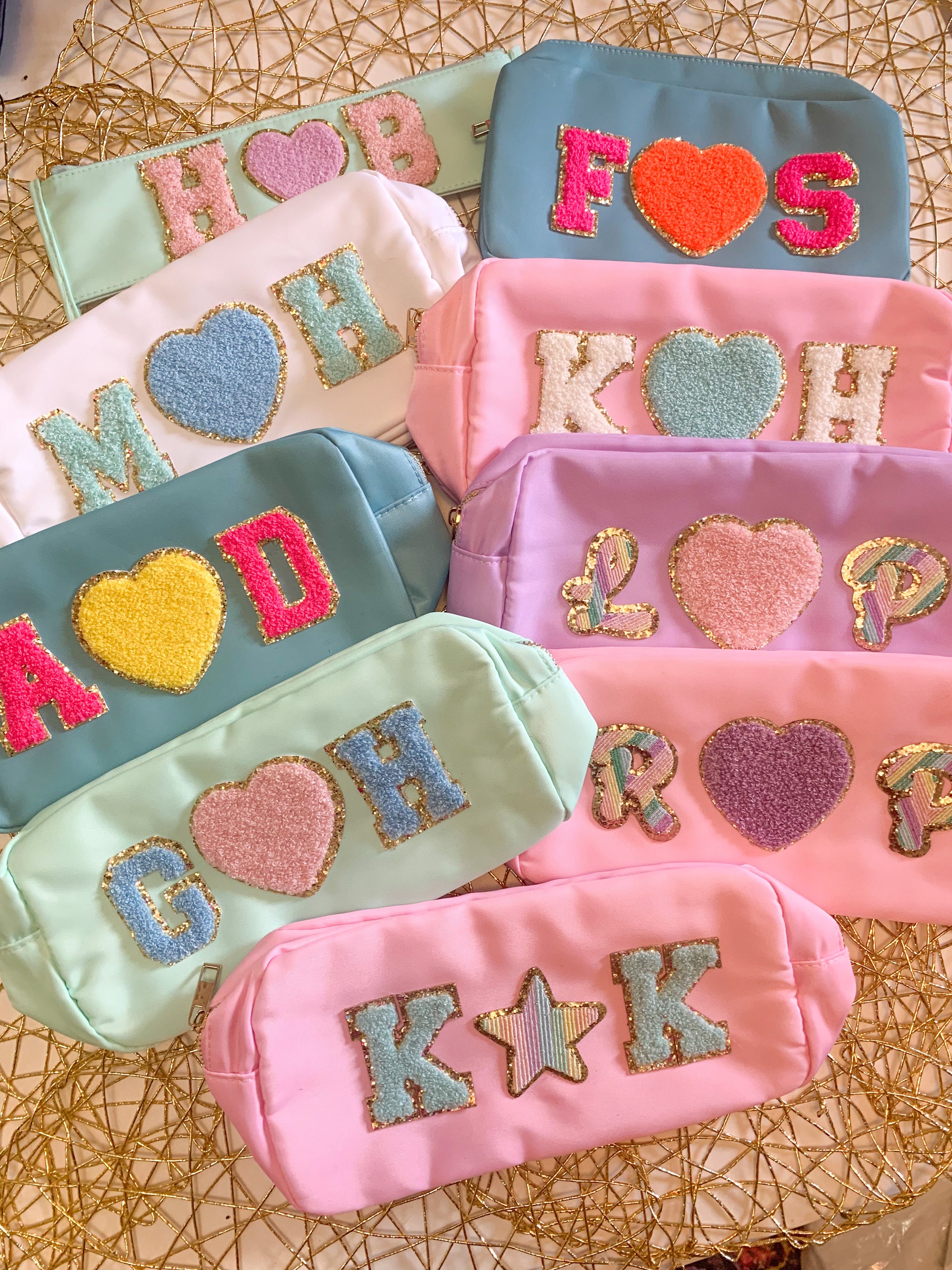 Fuzzy letters and totes – Lady Luck Designs