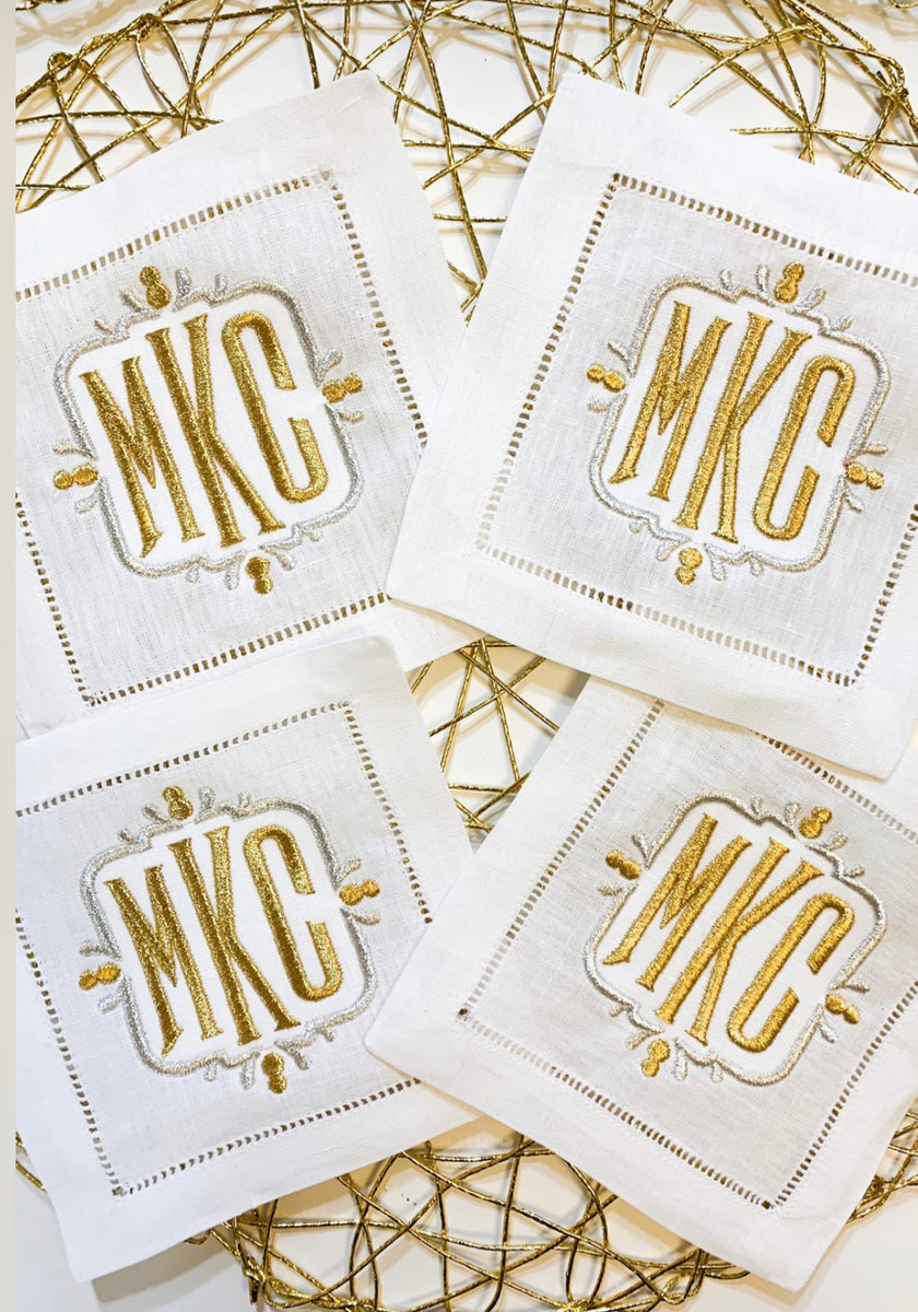 Gold Metallic Cocktail Napkins – Lady Luck Designs